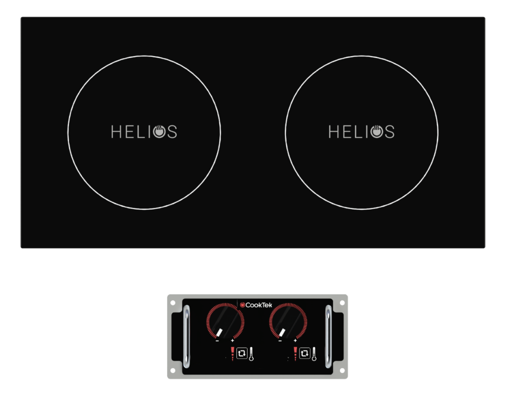 Double Hob Induction Cooktop - CookTek
